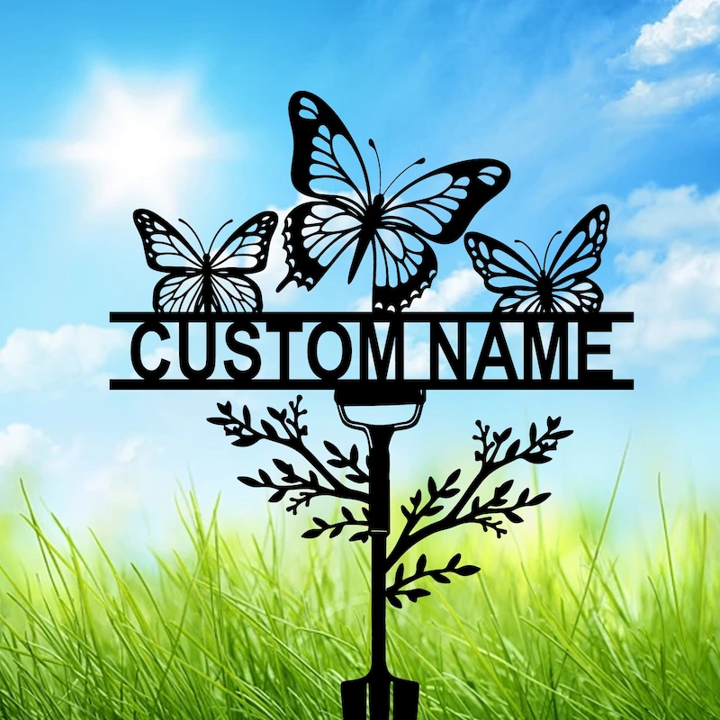 Butterfly Garden Sign - Etsy