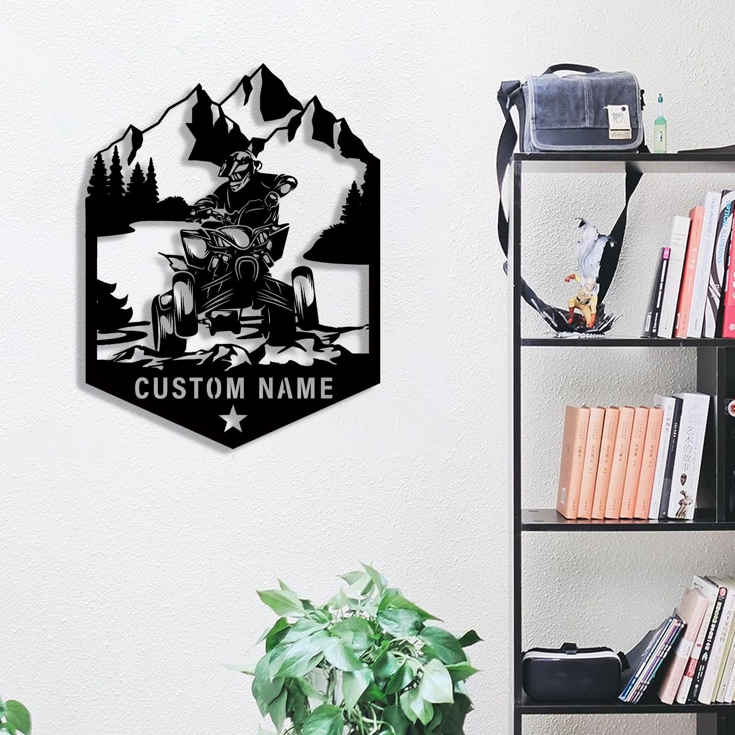 Custom ATV Metal Sign, Personalized Riding Metal Art, ATV Metal Decor ...