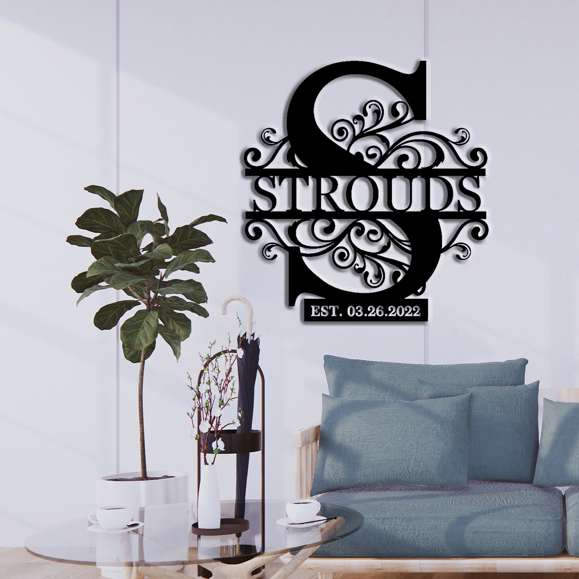 Custom Last Name Metal Signs, Personalized Metal Led Sign,last Name ...