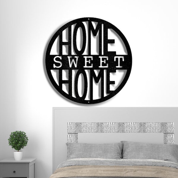 Metal Home Sweet Home Sign - Etsy