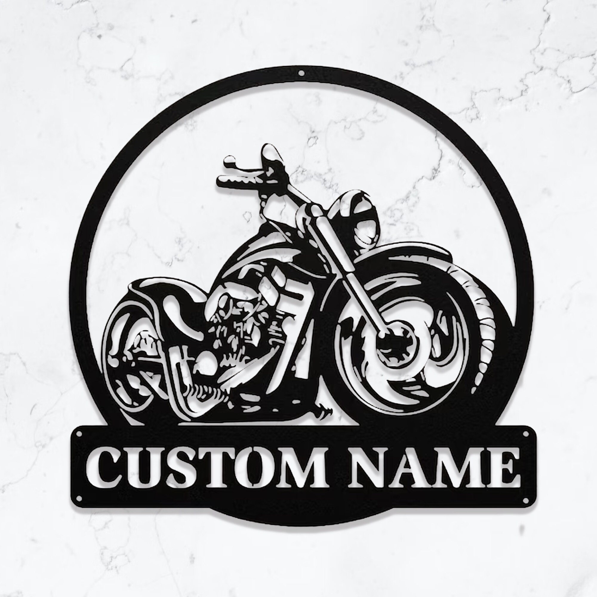 Custom Motorcycle Metal Wall Sign, Motorcycle Metal Wall Art ...