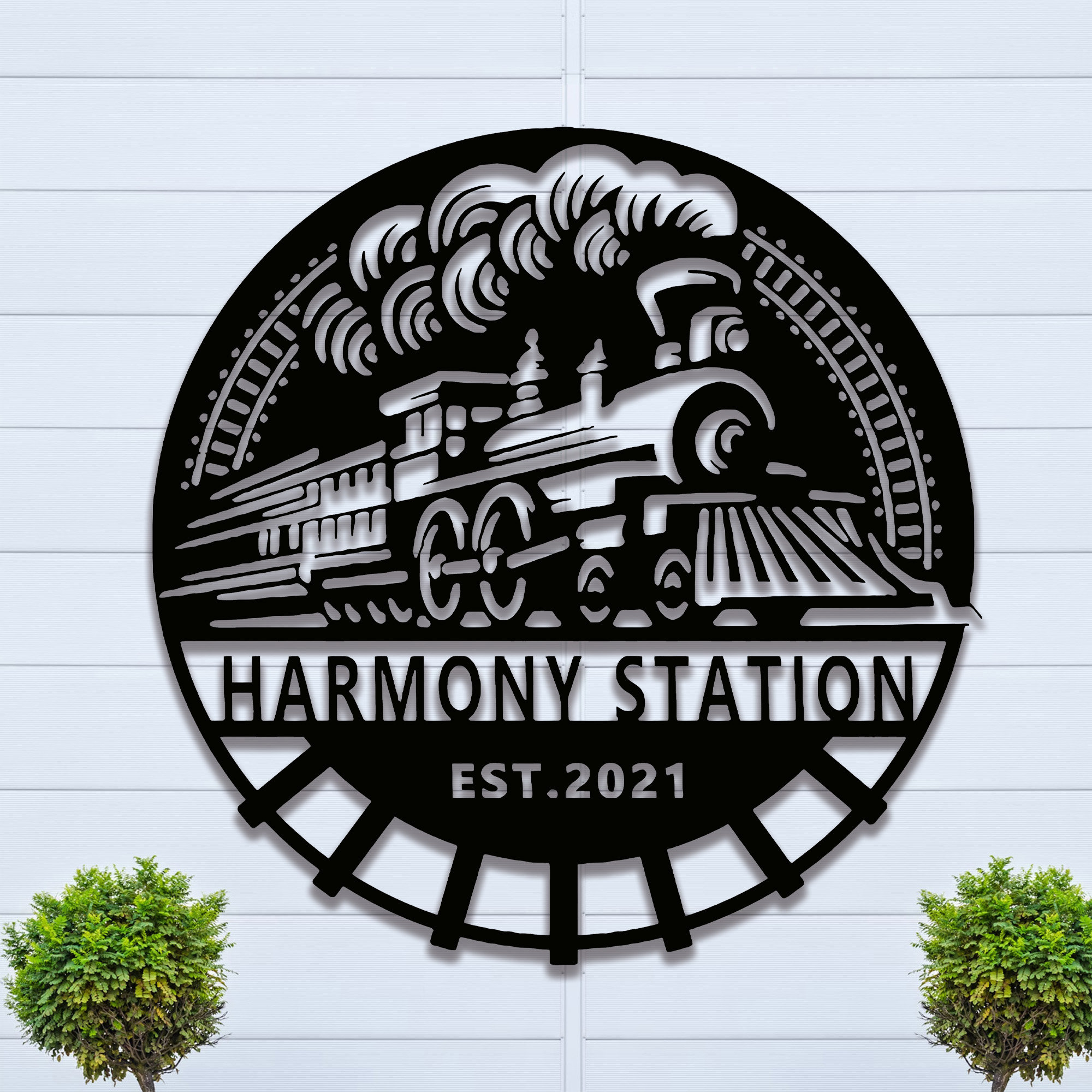 Custom Train Metal Wall Decor, Train Metal Sign, Personalized Train ...