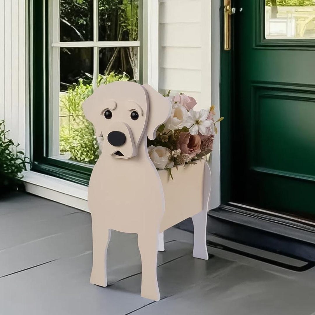 Dog-shaped Flower Pot，labrador Flower Pots，labrador Decorations, Unique ...
