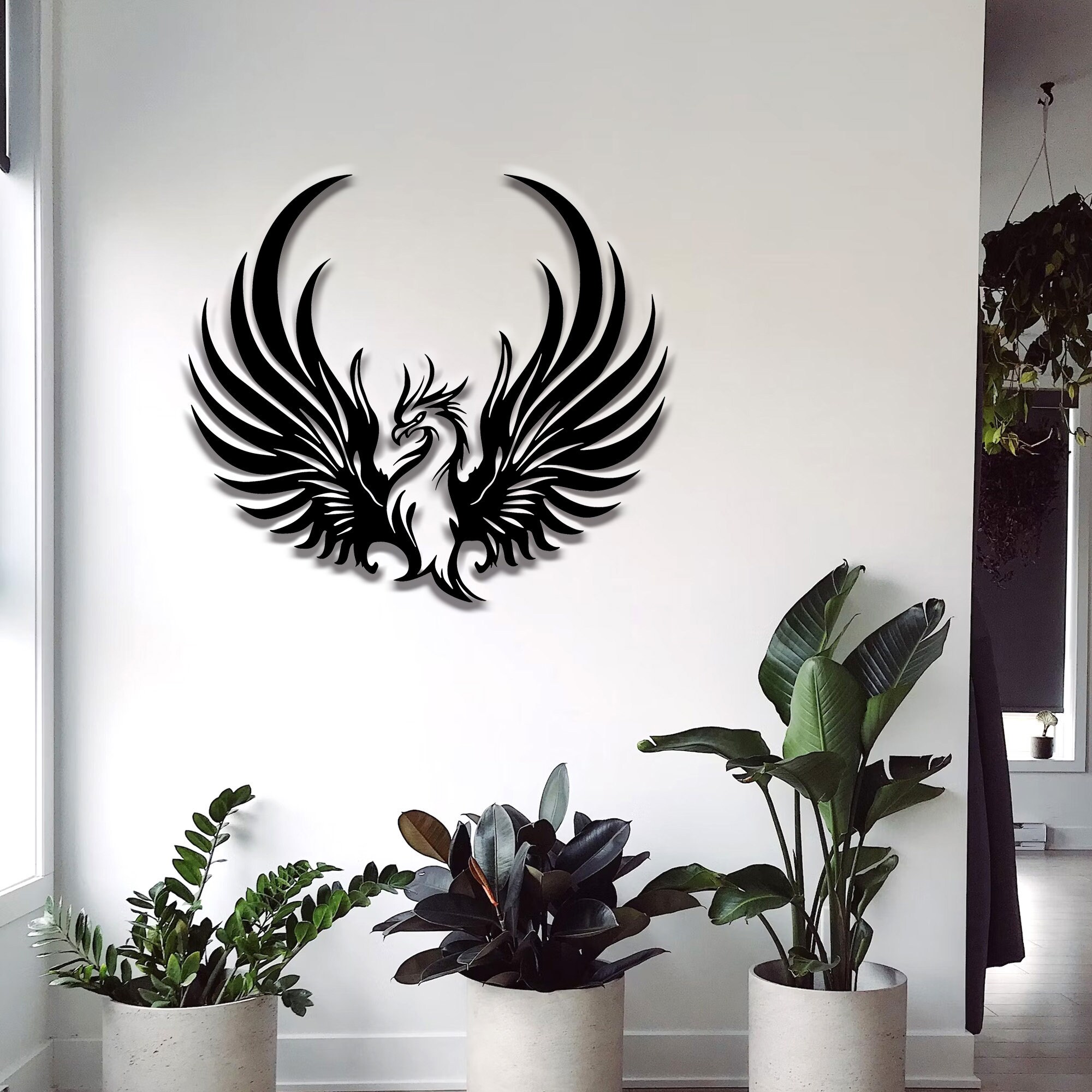 Phoenix Metal Wall Art, Custom Phoenix Metal Wall Decor, Phoenix Metal ...