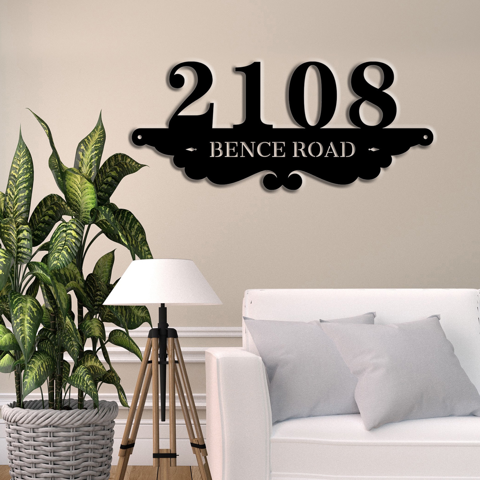 Personalized Metal House Number Sign Address Metal Address - Etsy