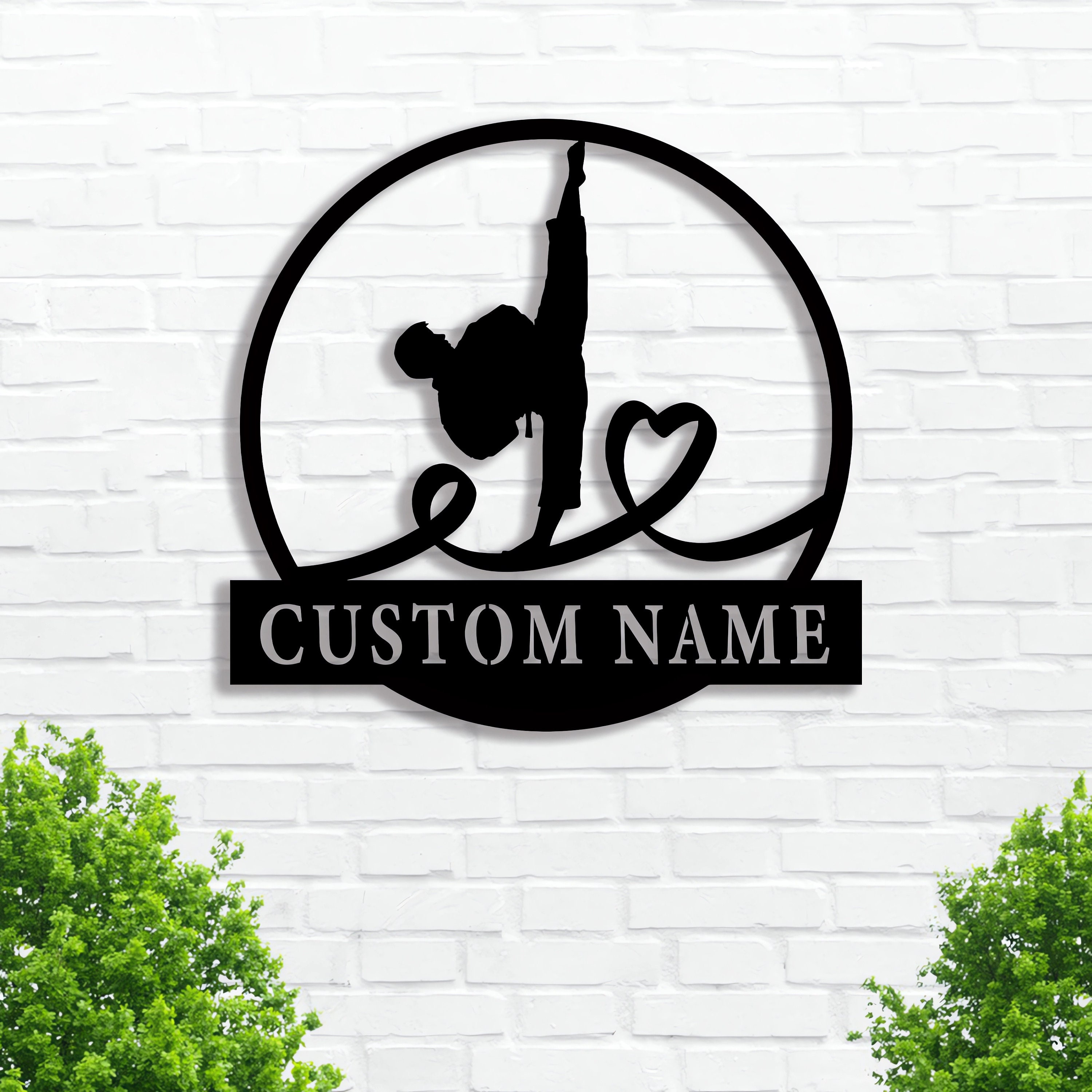 Personalized Taekwondo Metal Sign, Custom Taekwondo Metal Decor ...