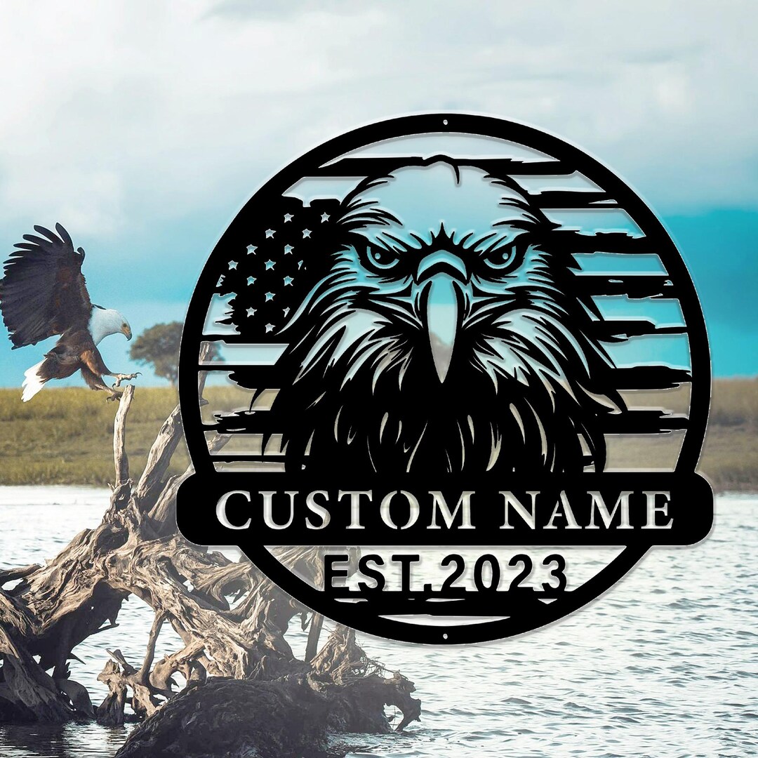 Eagle's Nest Metal Wall Art, Custom Eagle Metal Wall Sign, Custom Eagle ...