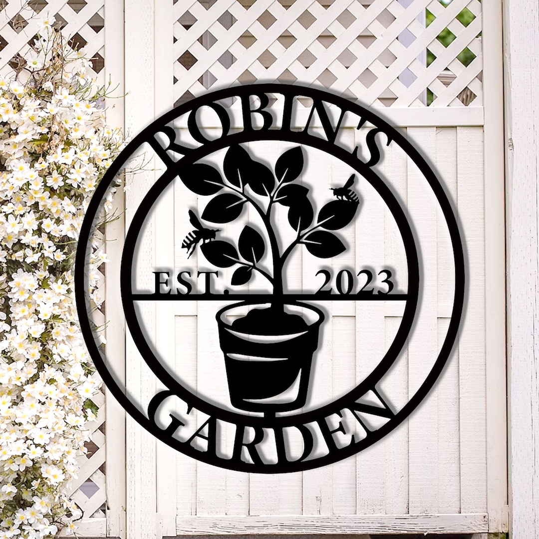 Personalized Garden Signs,metal Garden Signs,custom Garden Signs ...