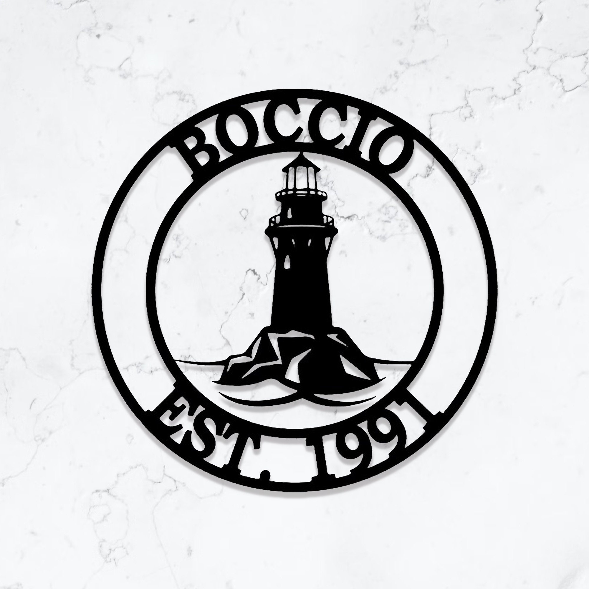 Custom Lighthouse Metal Wall Sign Personalized Lighthouse - Etsy