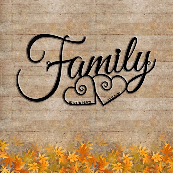 Family Word Art - Etsy