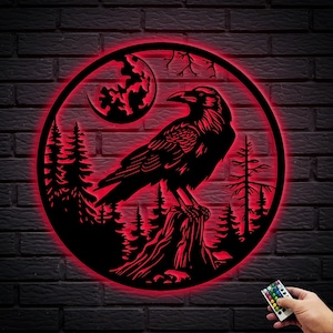 Personalized Raven Bird Metal Signs-raven Name Sign-raven Home Decor ...