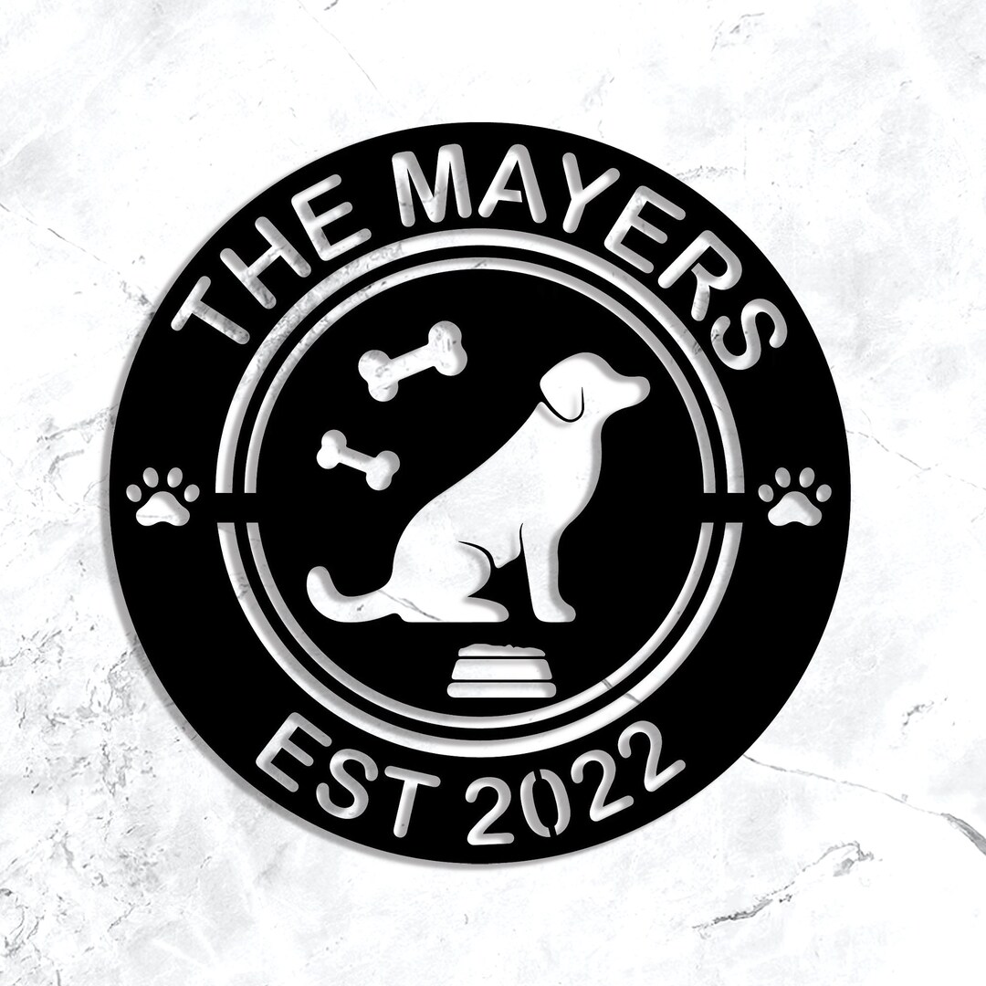 Metal Dog Wall Decor, Custom Dog Metal Wall Art, Personalized Dog Lover ...