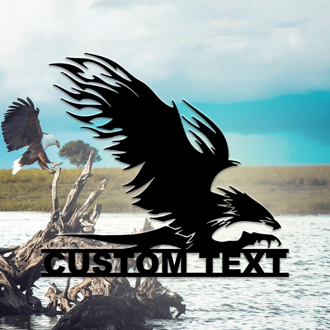 Eagle's Nest Metal Wall Art, Custom Eagle Metal Wall Sign, Custom Eagle ...