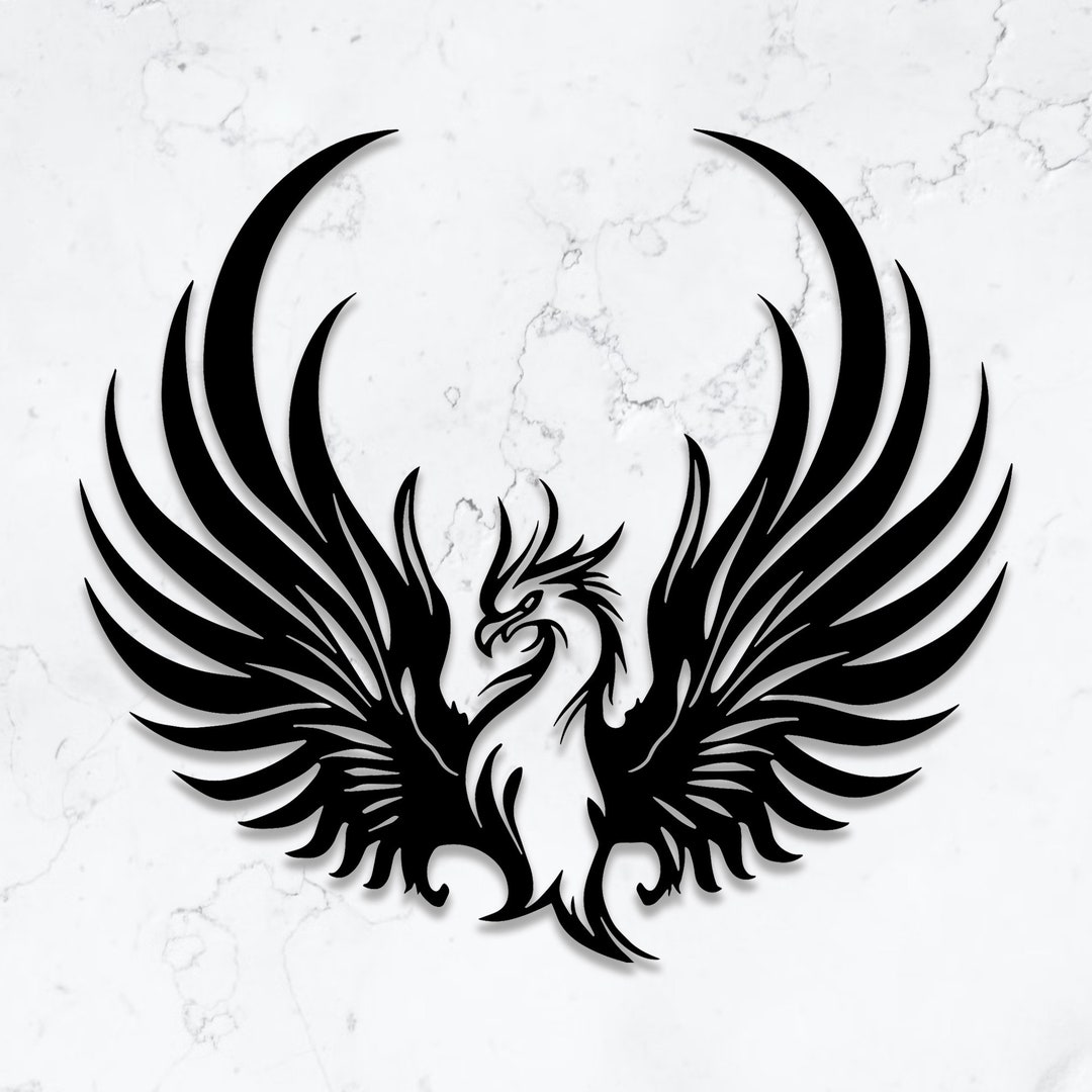 Phoenix Metal Wall Art, Custom Phoenix Metal Wall Decor, Phoenix Metal ...