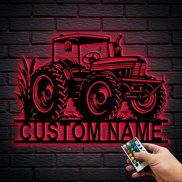 Metal Wall Art Tractor - Etsy