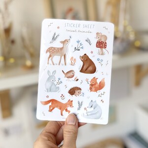 Sticker Sheet Woodland Animals | Planner Stickers | Sticker Children ...