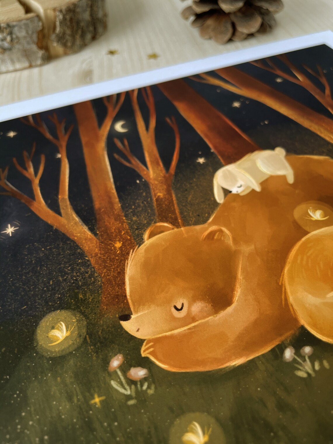 Bedtime Art Print Nursery Wall Art Square Format Kids - Etsy