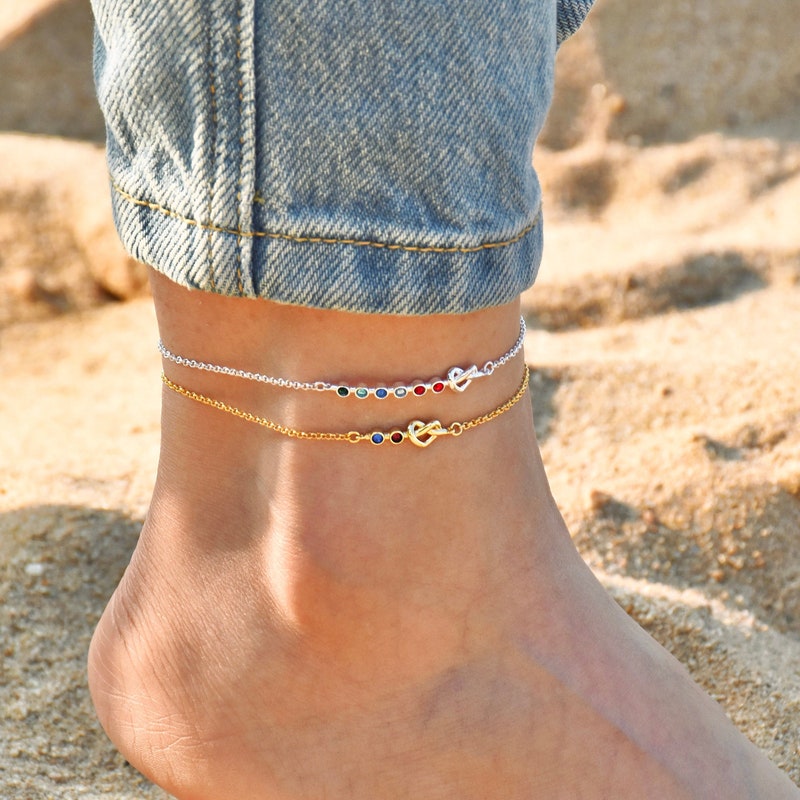 Copper Named Anklets - Etsy