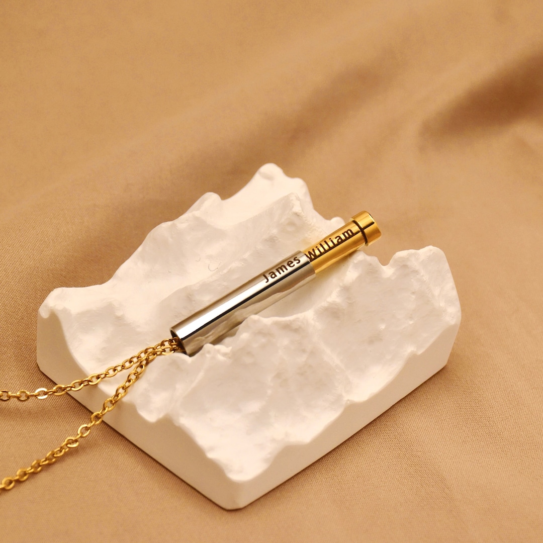 Personalized Hidden Message Necklace, Secret Message Necklace, Name Bar ...