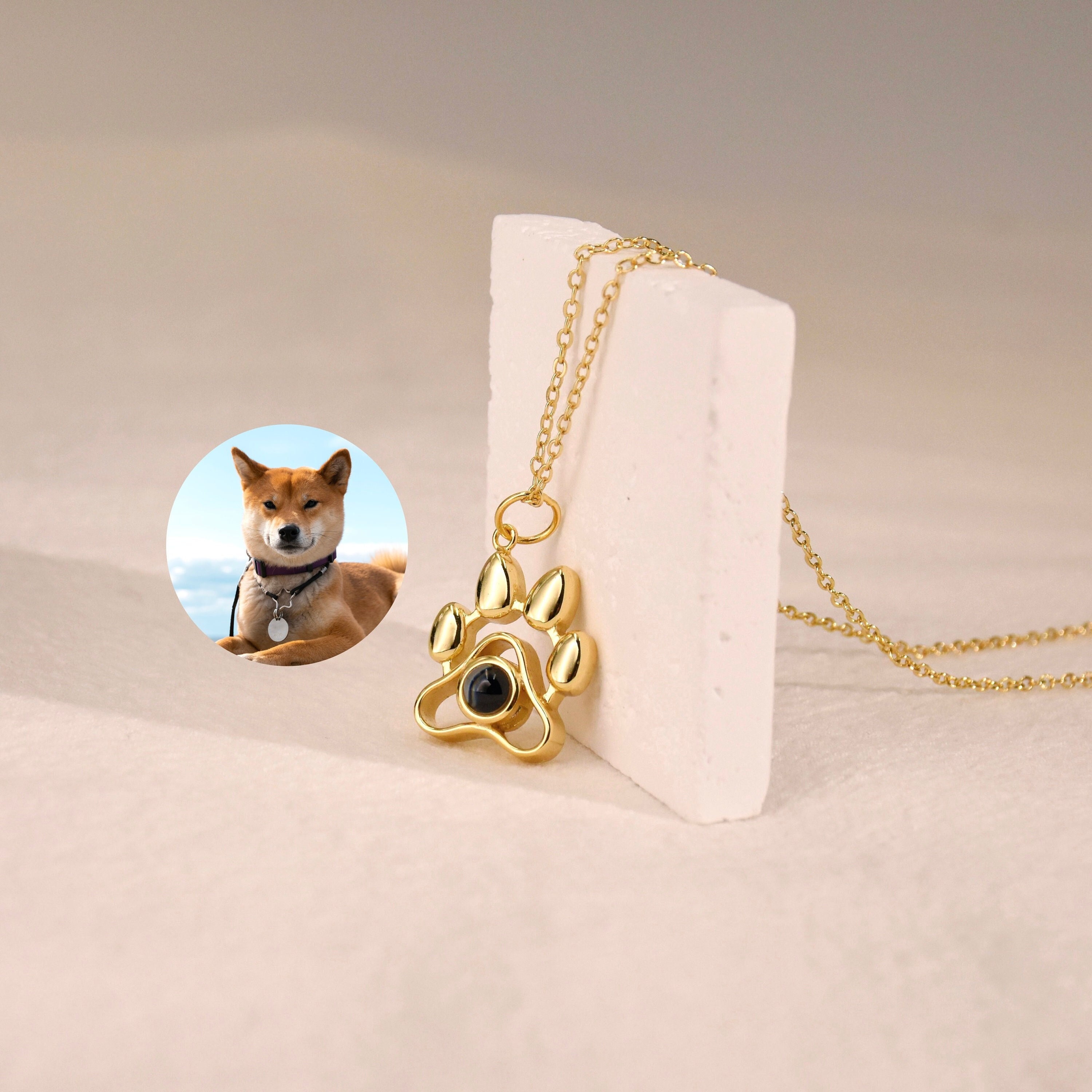 Projection Photo Necklace Custom Photo Projection Necklace - Etsy UK