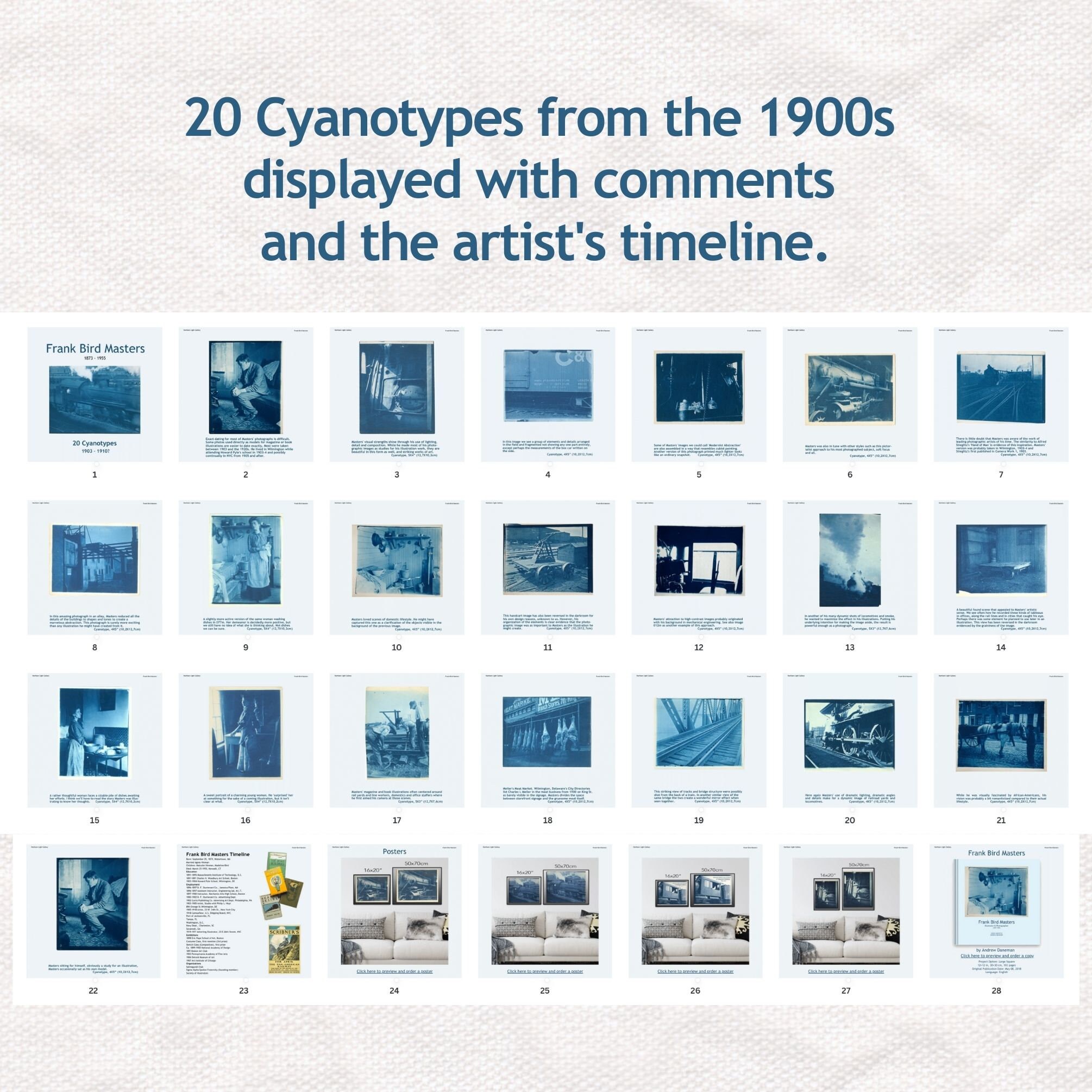 Art E-book: 20 Cyanotypes From Frank Bird Masters American - Etsy