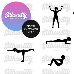 16 Piece Fitness Svg and Png Set, Fitness Svg Bundle, Fitness ...