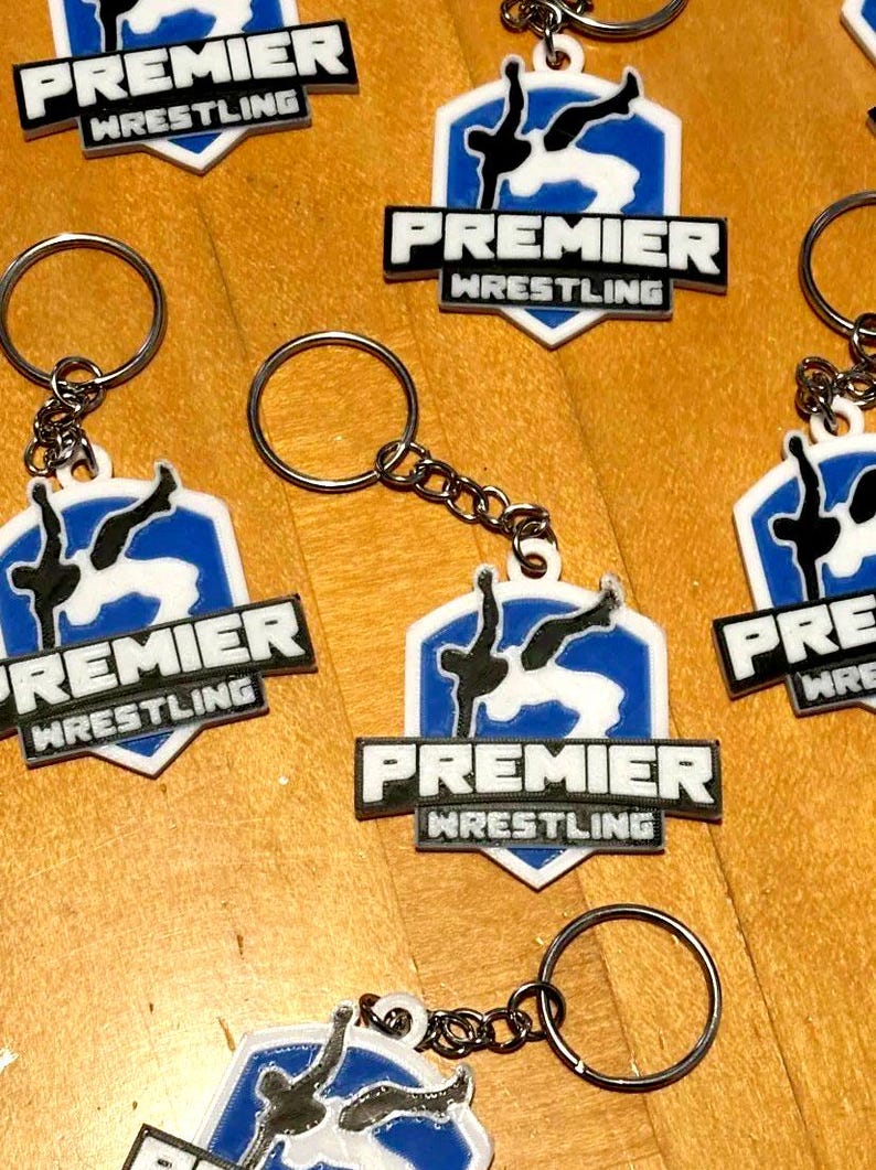 Premier Wrestling Logo Keyring - Etsy