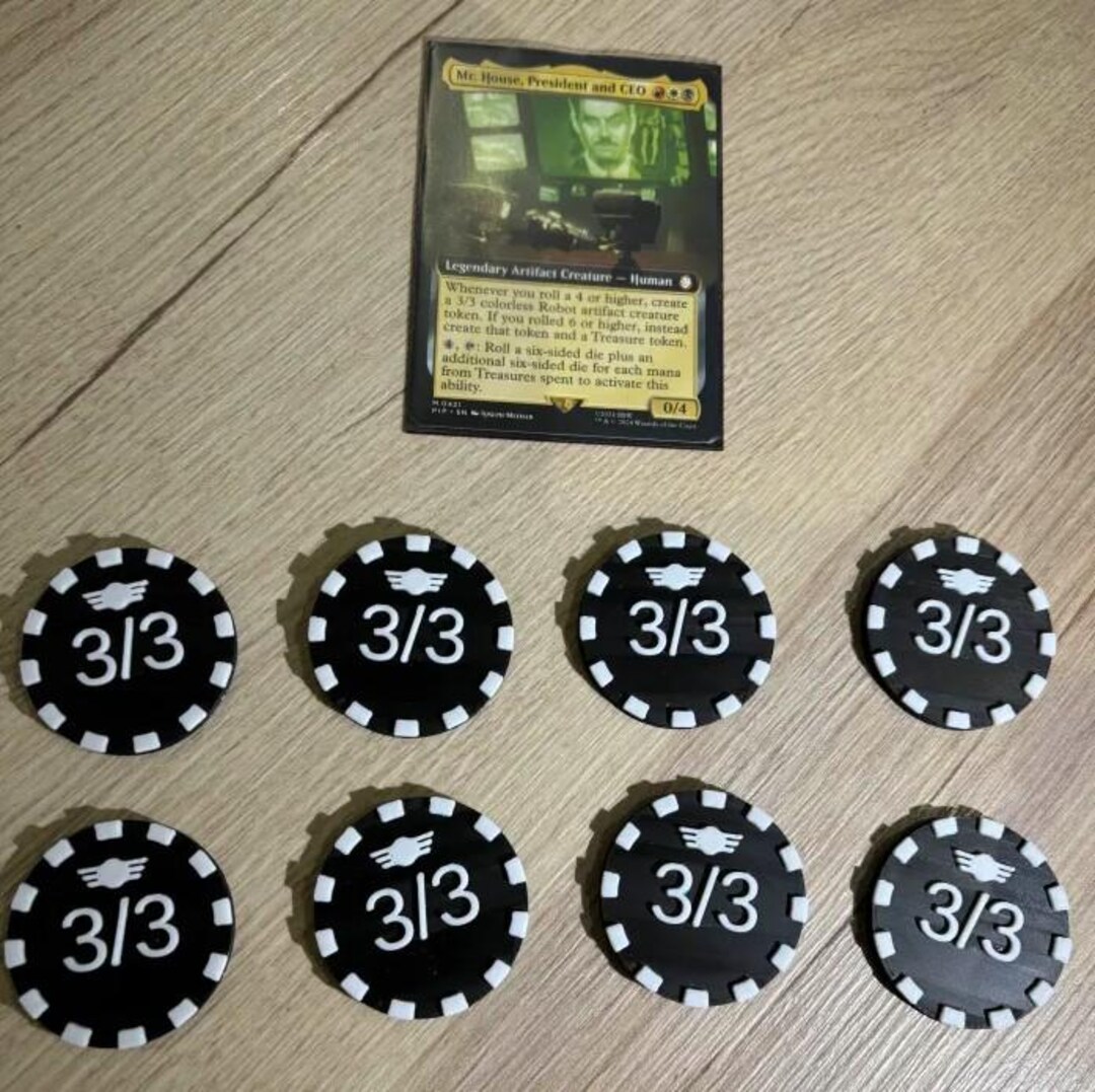 Mr. House MTG Tokens – Set of 8 Custom 3D Printed 3/3 Robot Creature ...