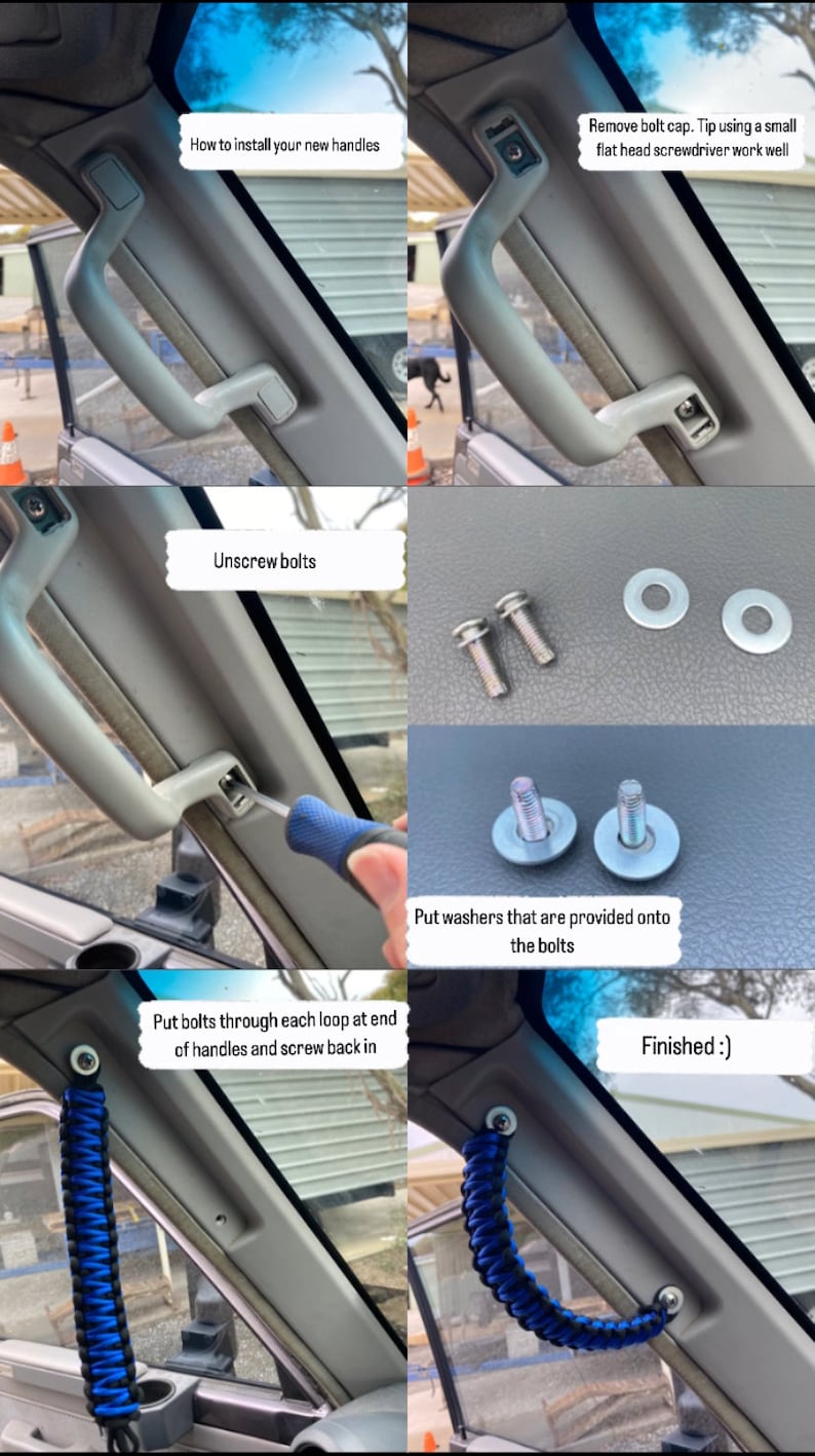 Custom Double Colour Paracord Car Grab Handle - Etsy