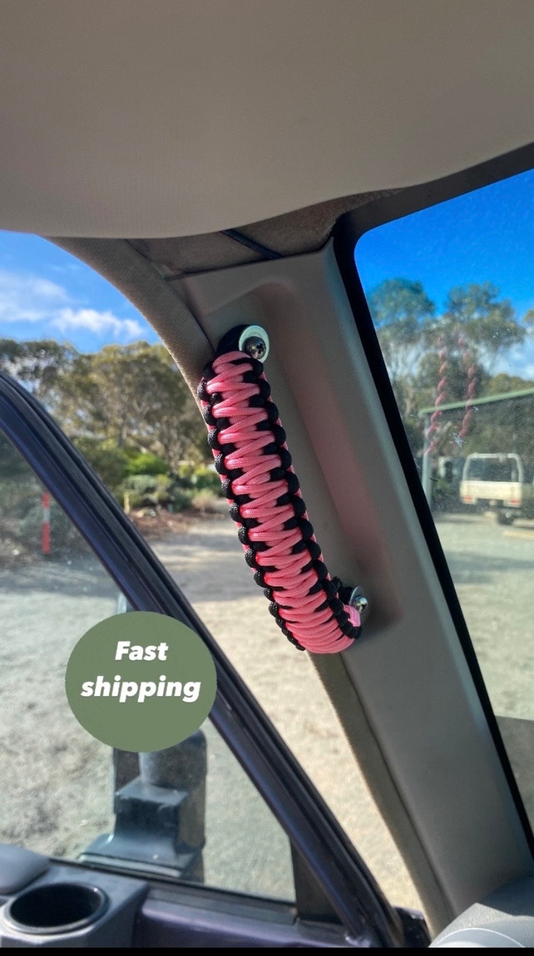 Custom Double Colour Paracord Car Grab Handle - Etsy