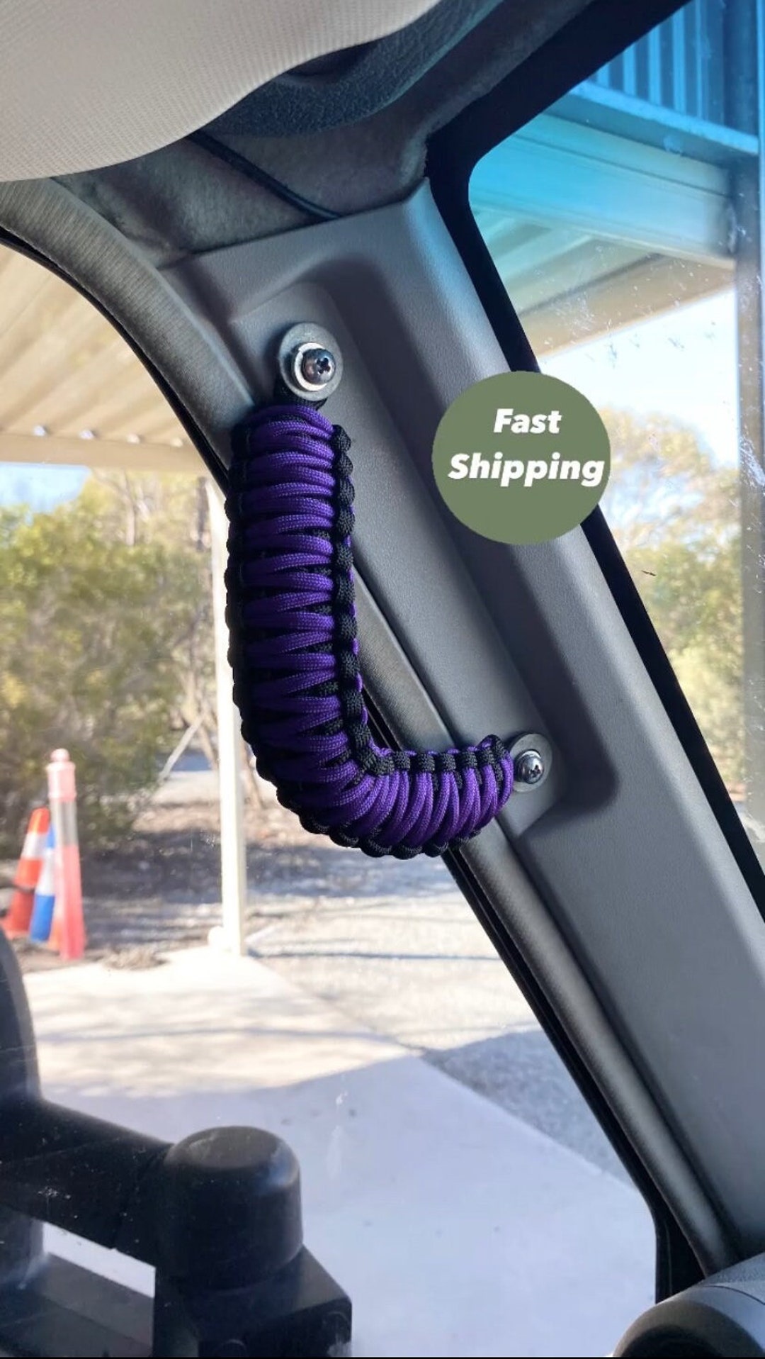 Purple Paracord Car Grab Handle - Etsy