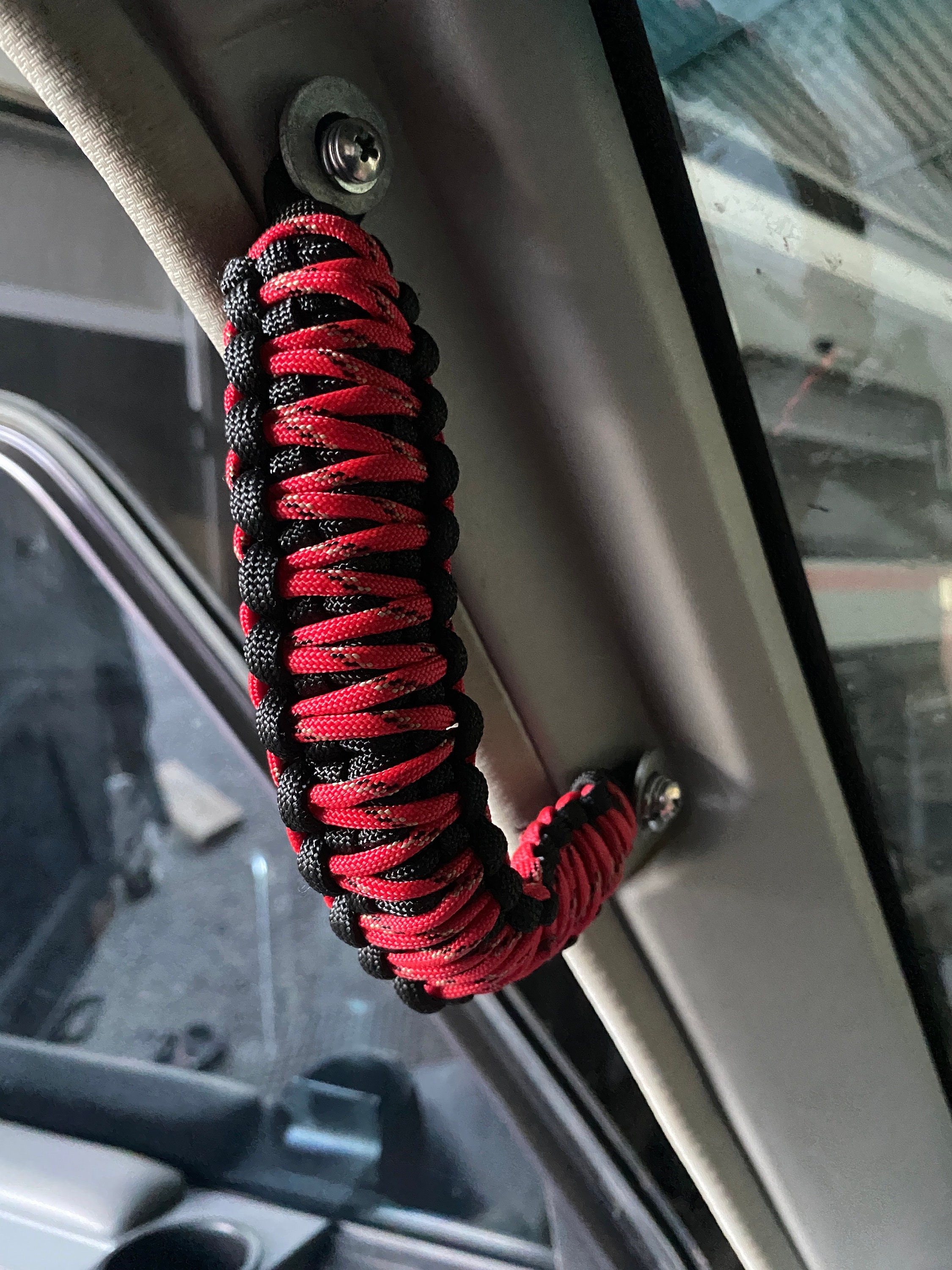 Spotted Red/black Car Grab Handle - Etsy