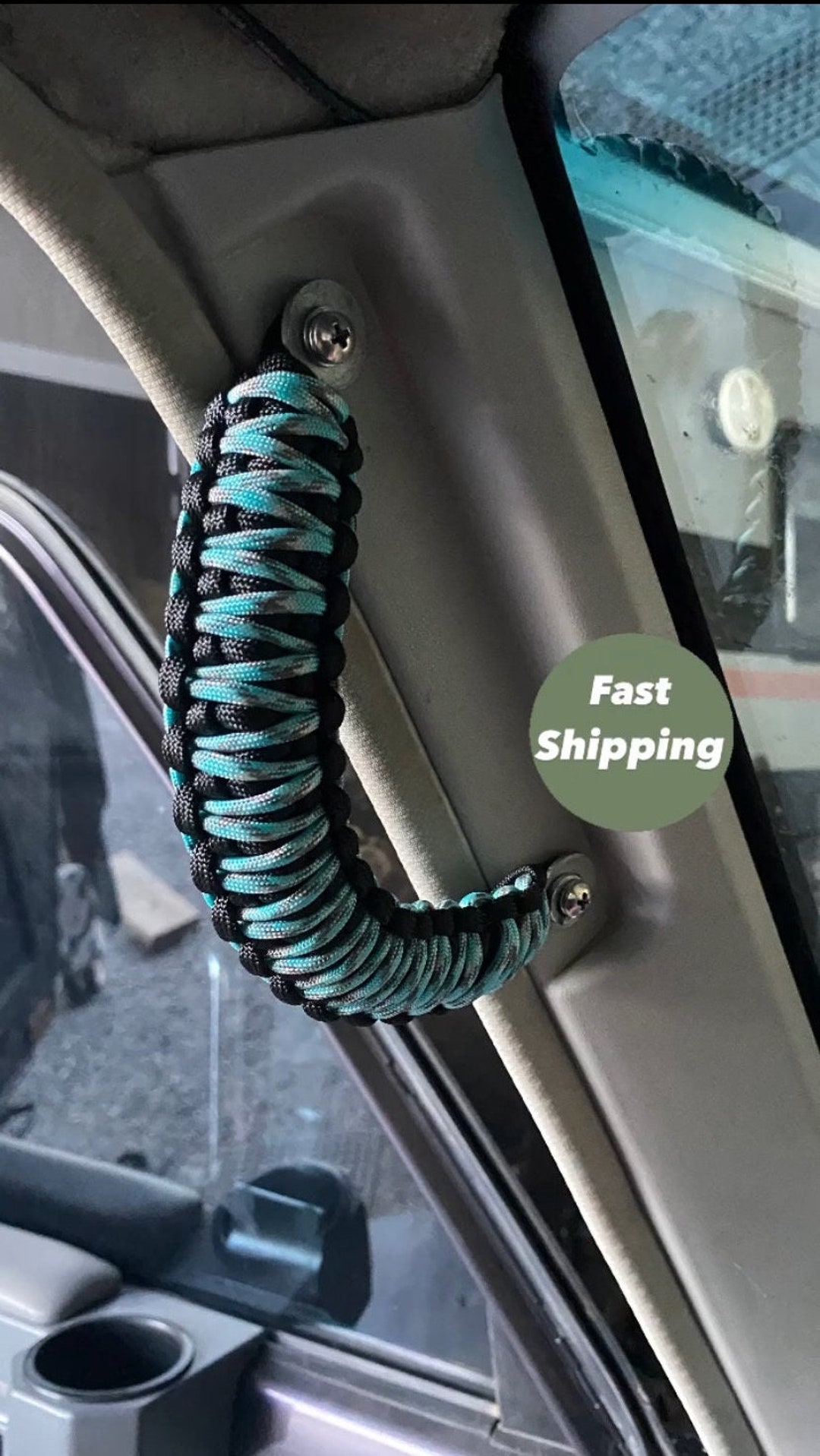 Neptune Blue Paracord Car Grab Handle - Etsy