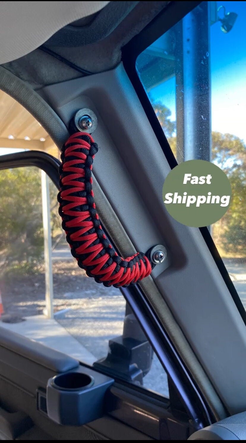 Red Paracord Car Grab Handle - Etsy