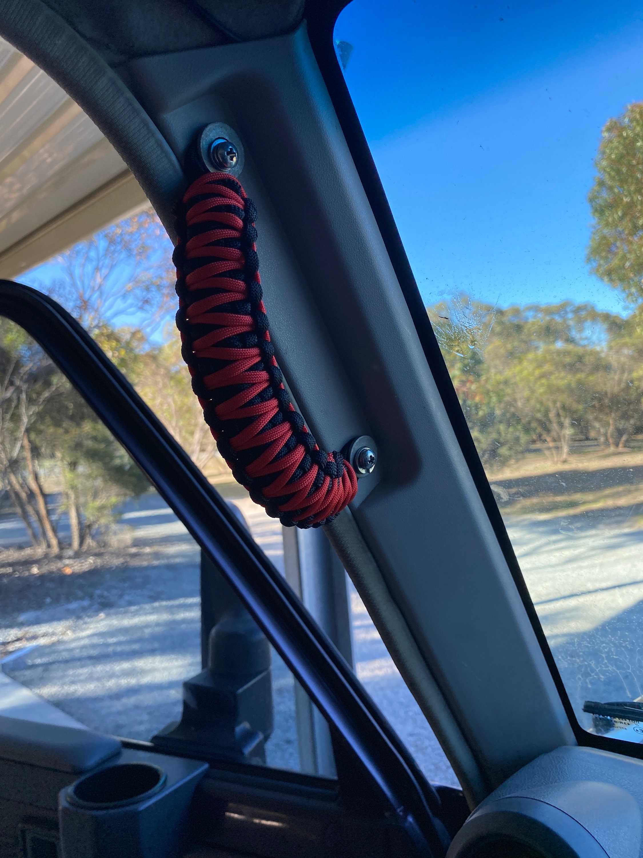 Red Paracord Car Grab Handle - Etsy