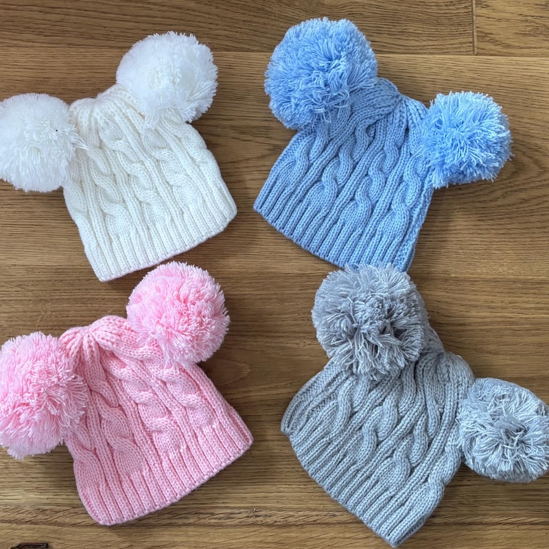 Baby Pom Pom Hat - Etsy
