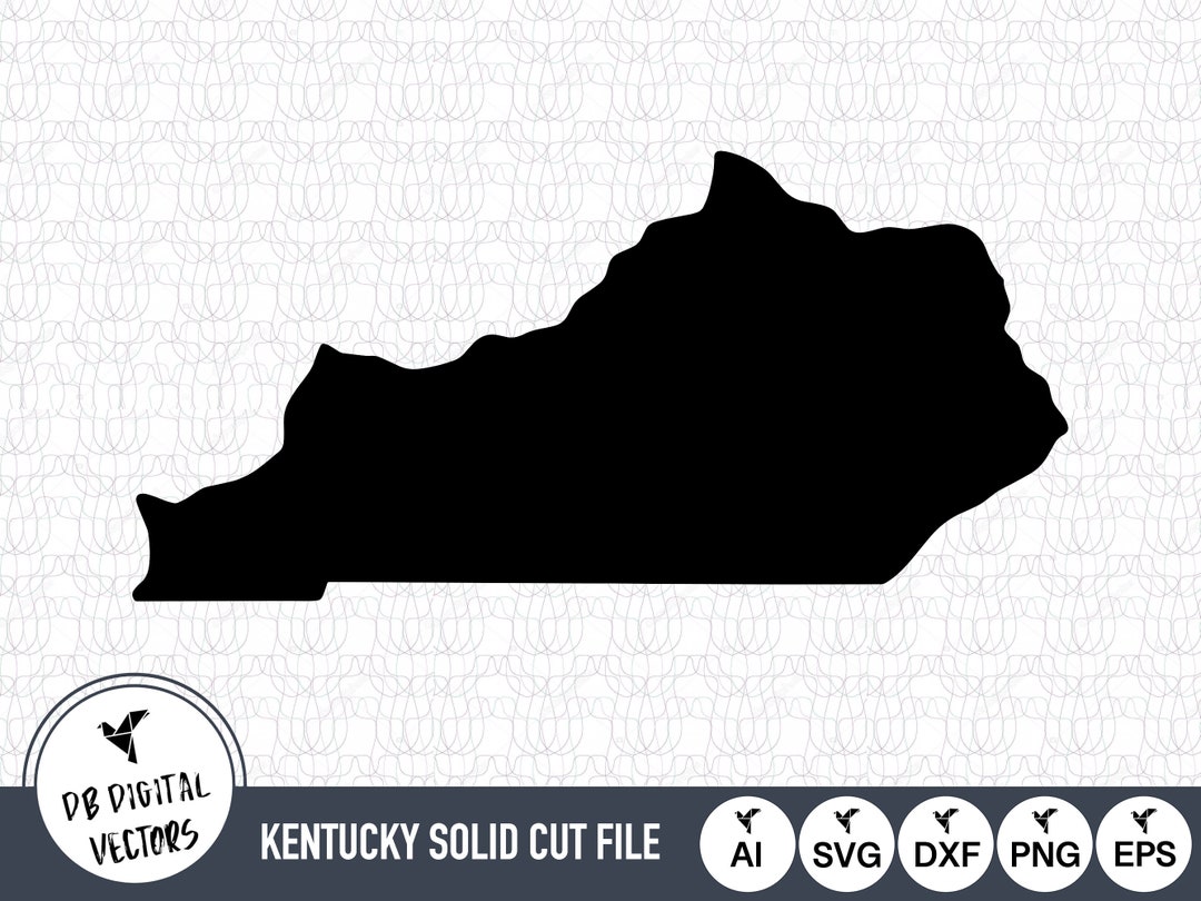 Kentucky Solid SVG Files | Kentucky Cut Files | United States of ...
