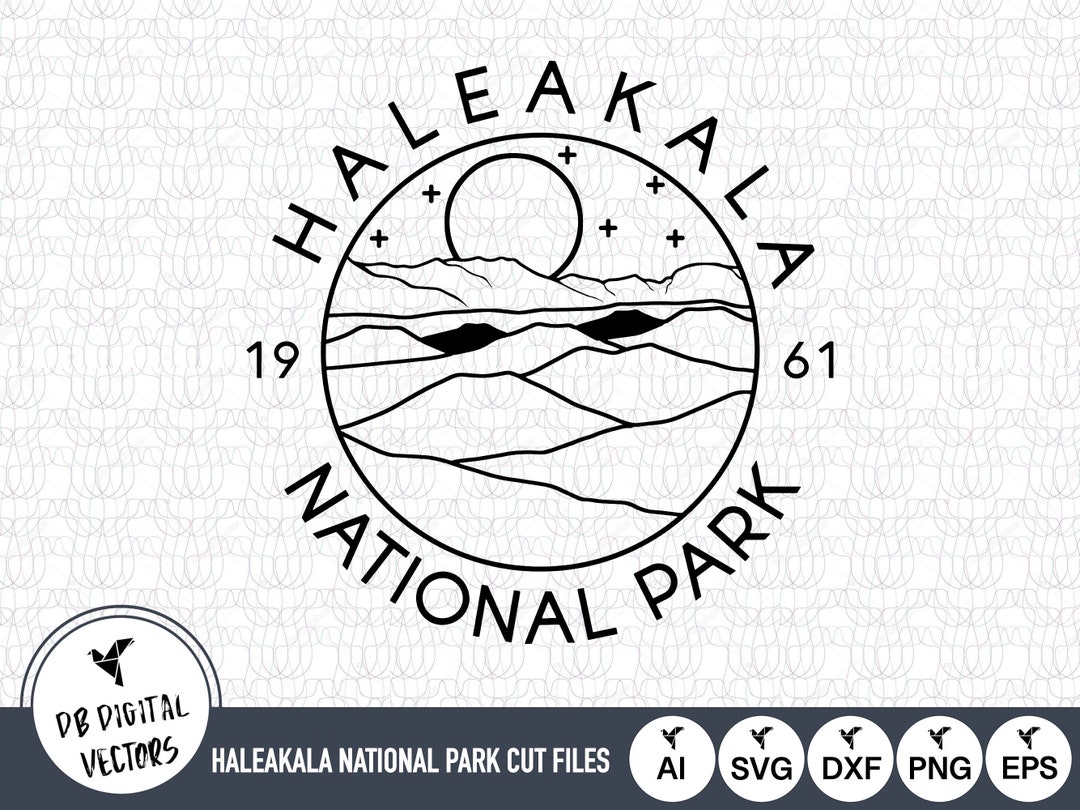 Haleakala National Park Outline SVG Files | Haleakala National Park Cut ...