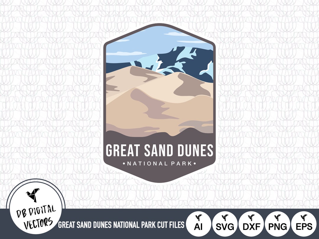 Great Sand Dunes National Park Emblem SVG Files | Great Sand Dunes ...