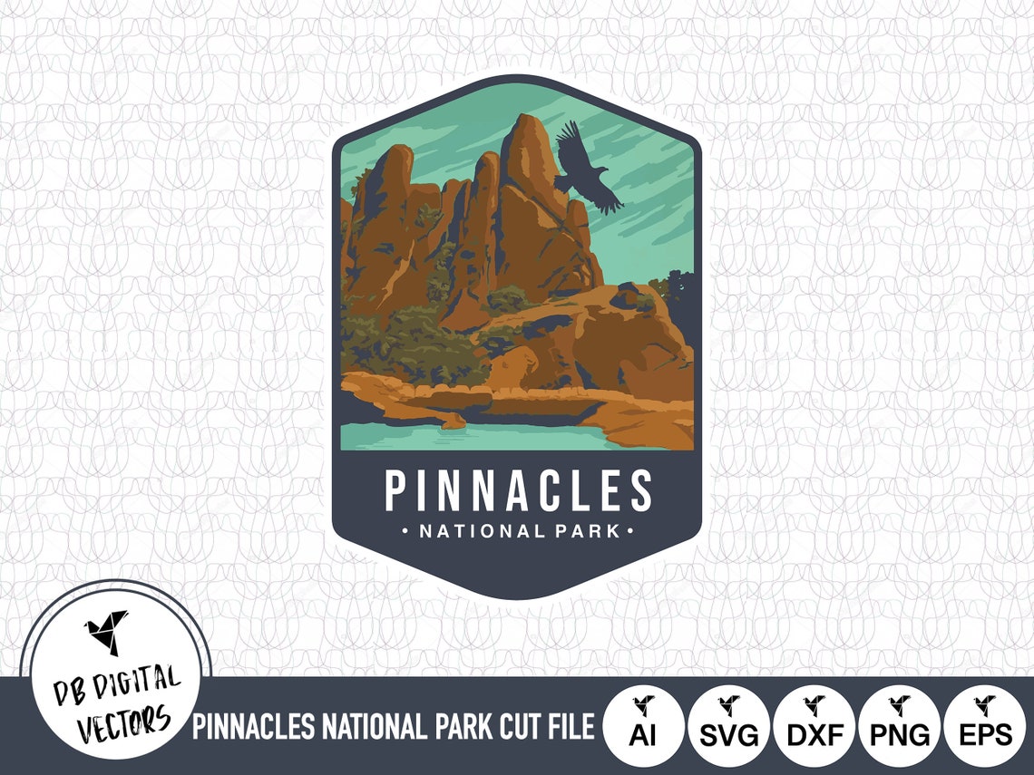 Pinnacles National Park Outline SVG Files Pinnacles National - Etsy