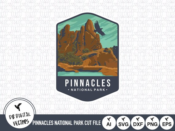 Pinnacles National Park Outline SVG Files Pinnacles National - Etsy