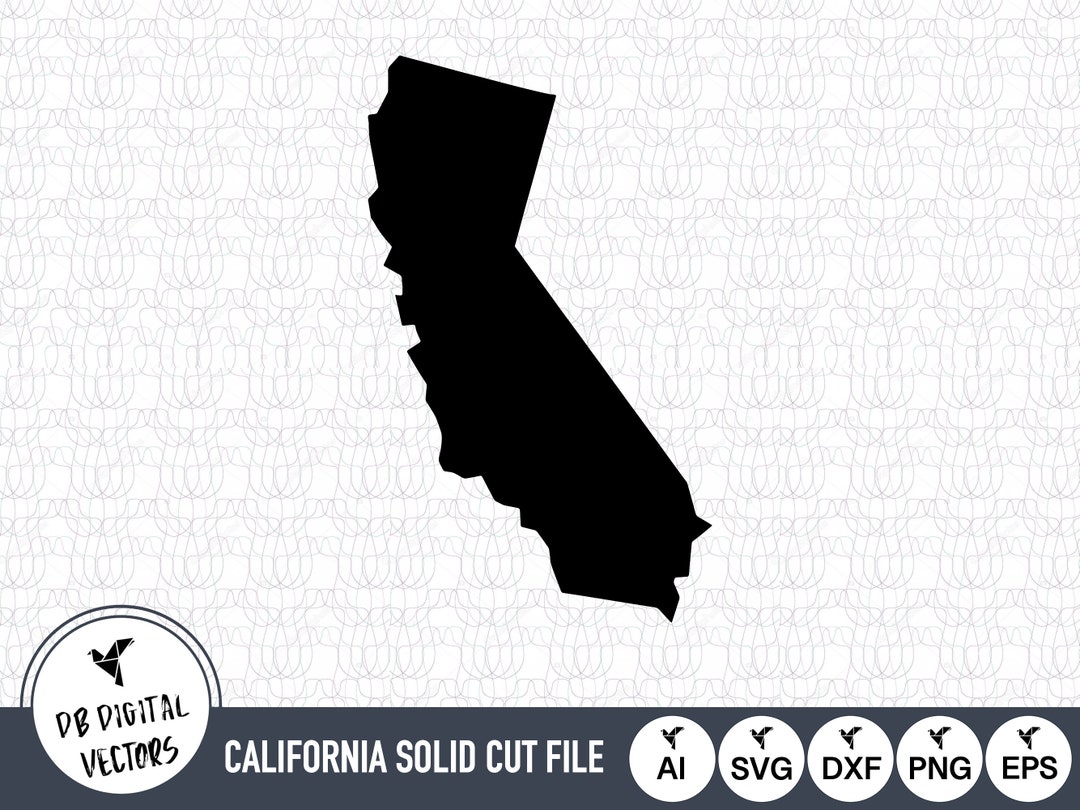 California Map SVG Cut Files: USA Vector Art (digital Download) - Etsy