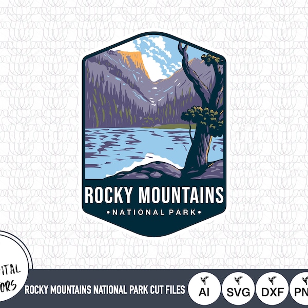 Rocky Mountain Svg - Etsy