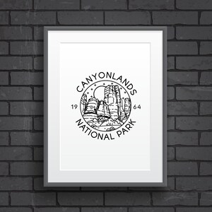 Canyonlands National Park Outline SVG Cut Files (digital Download) - Etsy