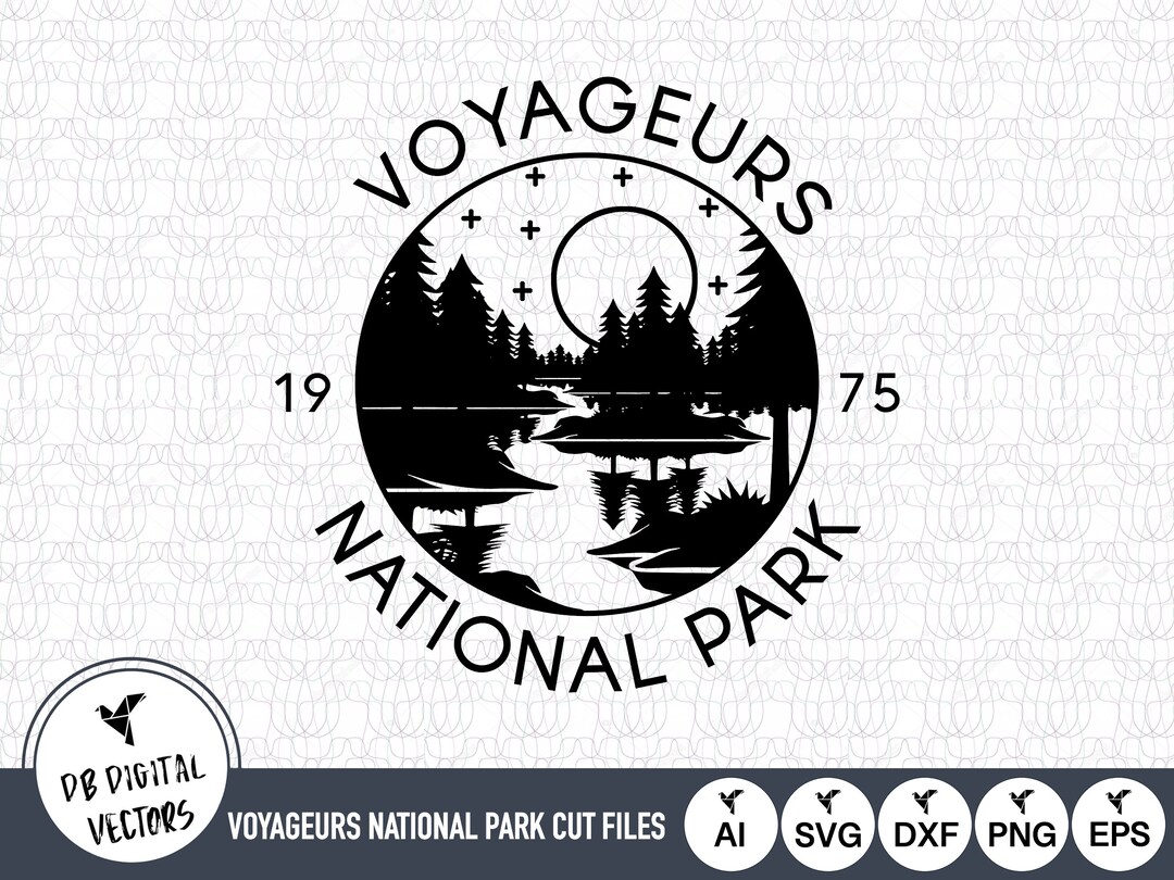 Voyageurs National Park Outline SVG Cut Files (digital Download) - Etsy
