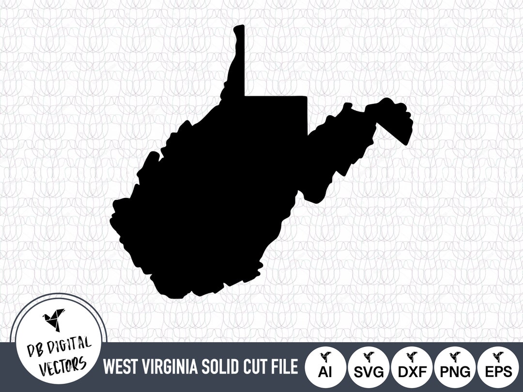 West Virginia Solid SVG Files | West Virginia Cut Files | United States ...