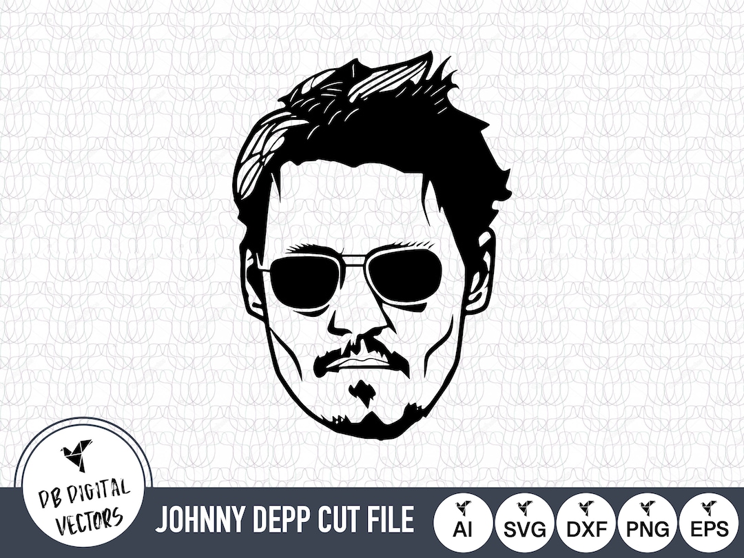 Johnny Depp SVG Files | Johnny Depp Cut Files | Johnny Depp Vector ...