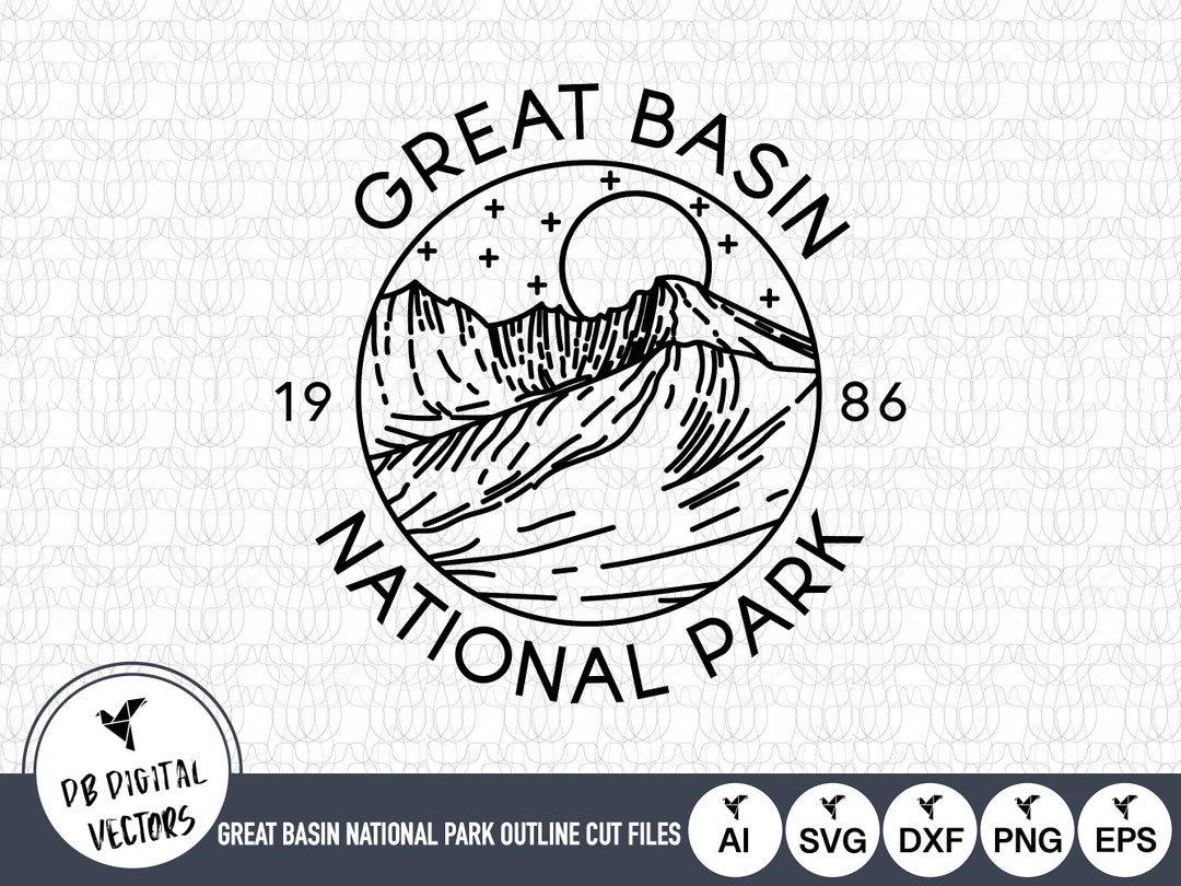 Great Basin National Park Outline SVG Files | Great Basin National Park ...