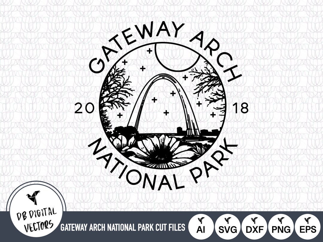 Gateway Arch National Park SVG Cut Files: Vector Art (digital Download ...