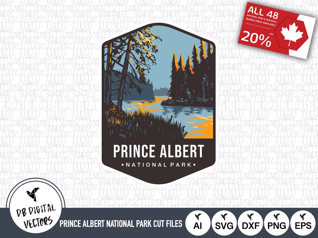 Prince Albert National Park Outline SVG Files | Prince Albert National ...